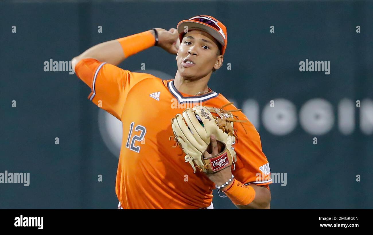 Texas Rio Grande Valley infielder Christian Sepulveda during an NCAA ...
