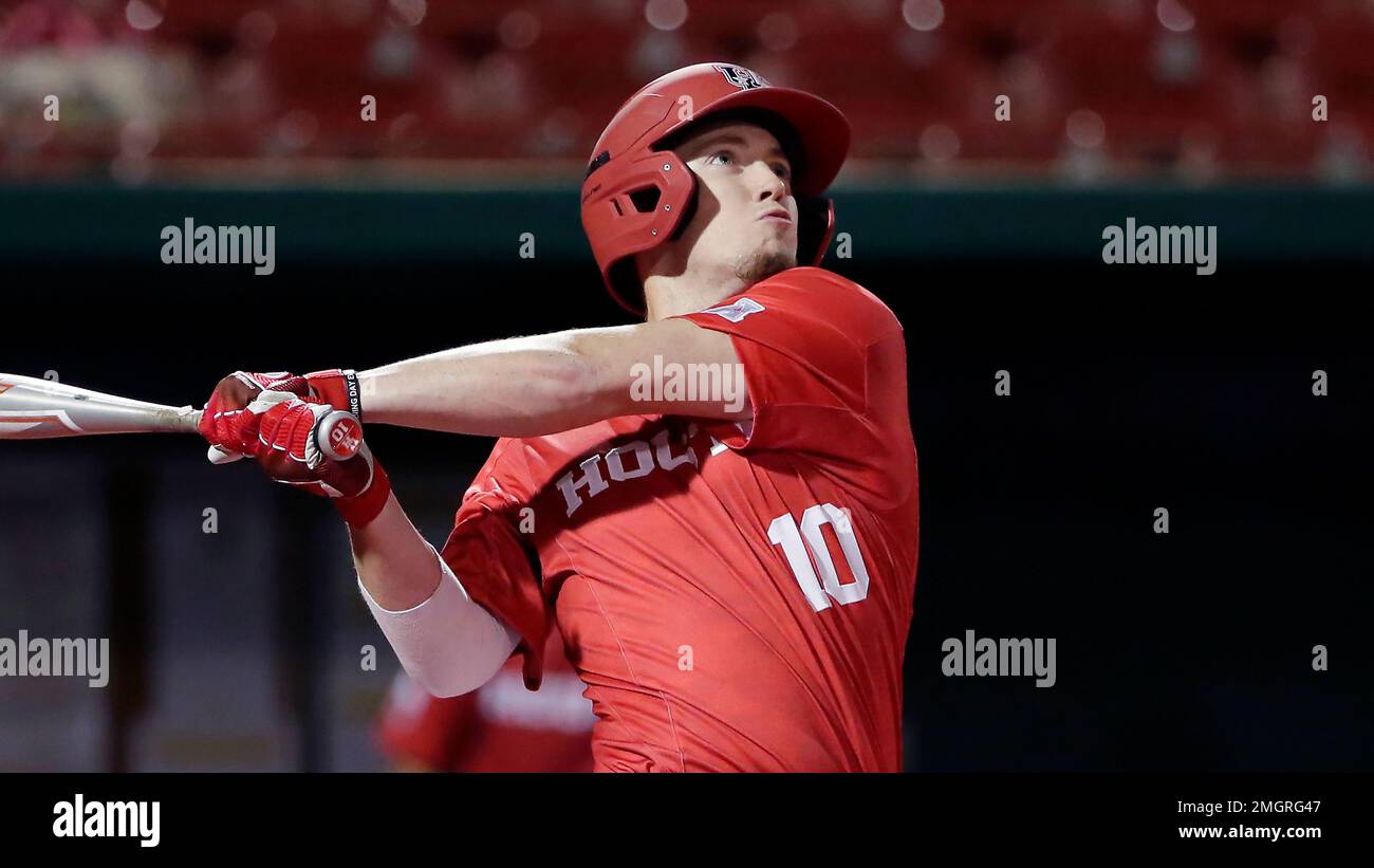 Houston designated hitter Bryson Hill during an NCAA baseball game on ...