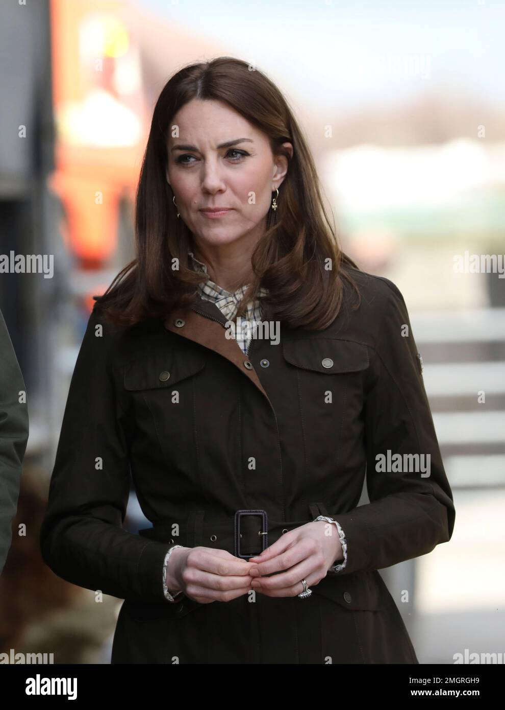 Kate the Duchess of Cambridge walks with Britain's Prince William ...
