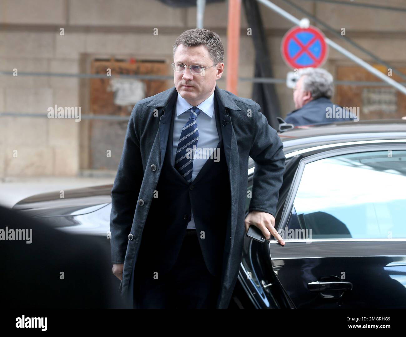 Russia's Minister of Energy Alexander Novak arrives for an informal ...