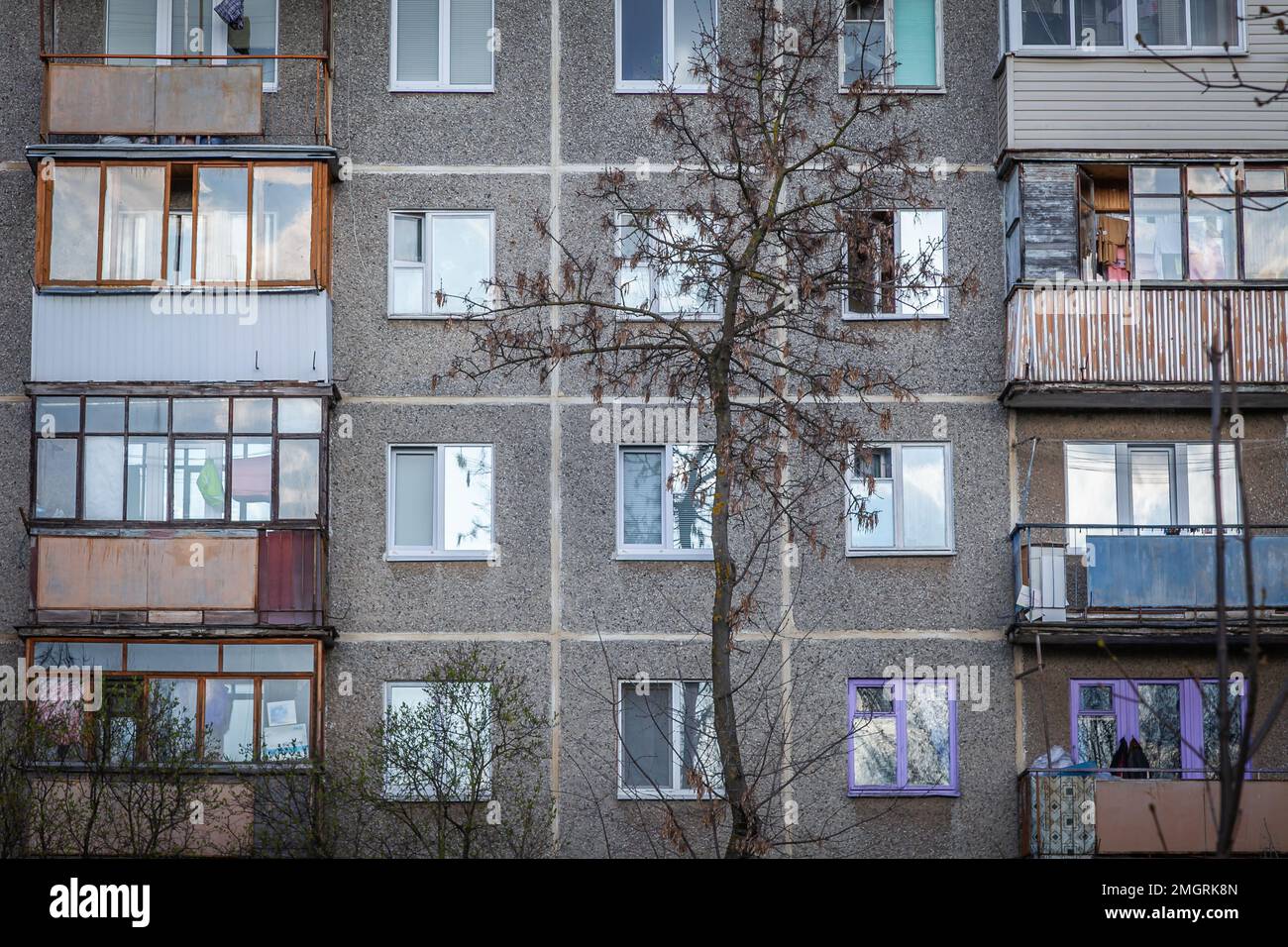 Residential soviet communist era buildings, Vilnius, Lithuania, Baltics ...