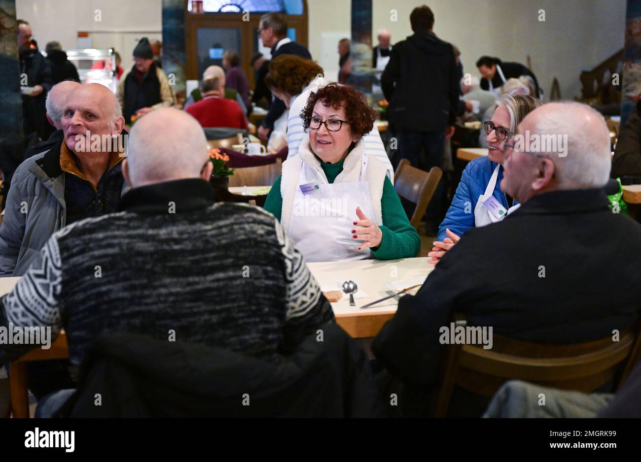 26 January 2023, Baden-Württemberg, Göppingen: Gerlinde Kretschmann (M ...