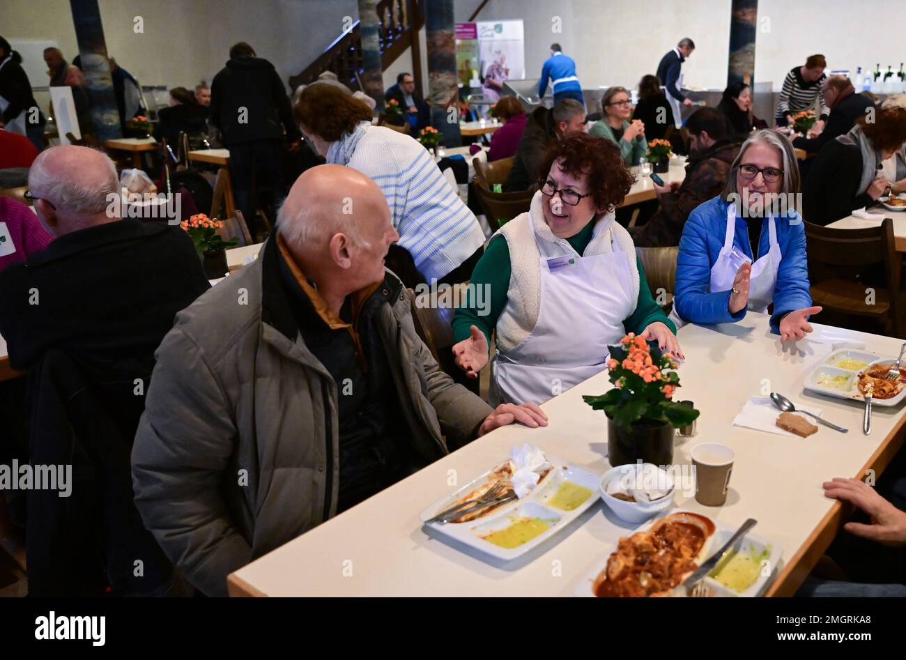 26 January 2023, Baden-Württemberg, Göppingen: Gerlinde Kretschmann (M ...