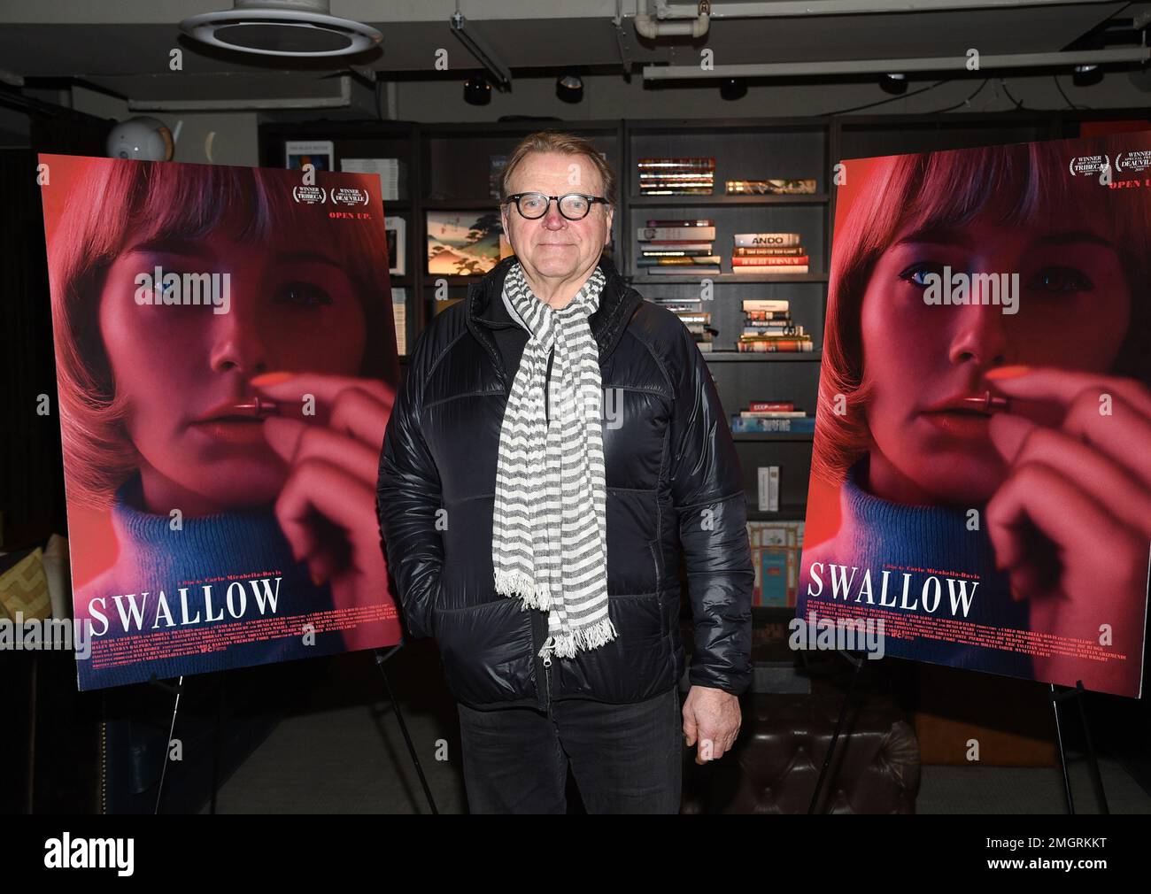Actor David Basche attends a special screening of "Swallow" at ...
