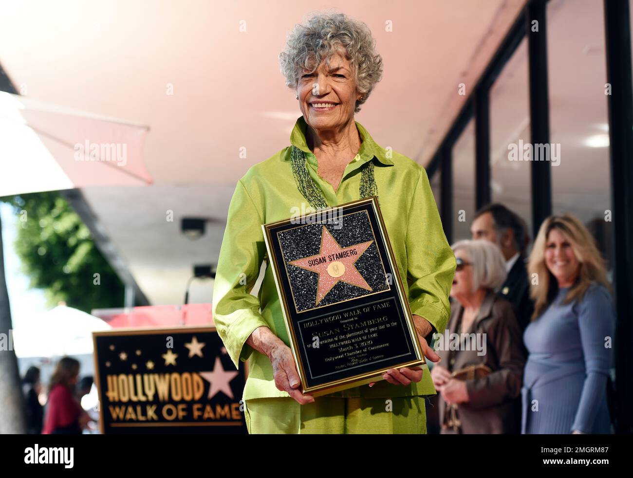 National Public Radio broadcast journalist Susan Stamberg poses with a ...