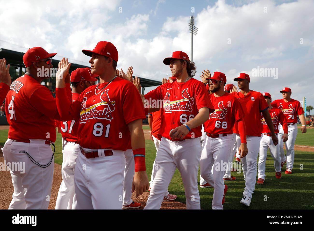 St. Louis Cardinals players celebrate after defeating the Houston ...