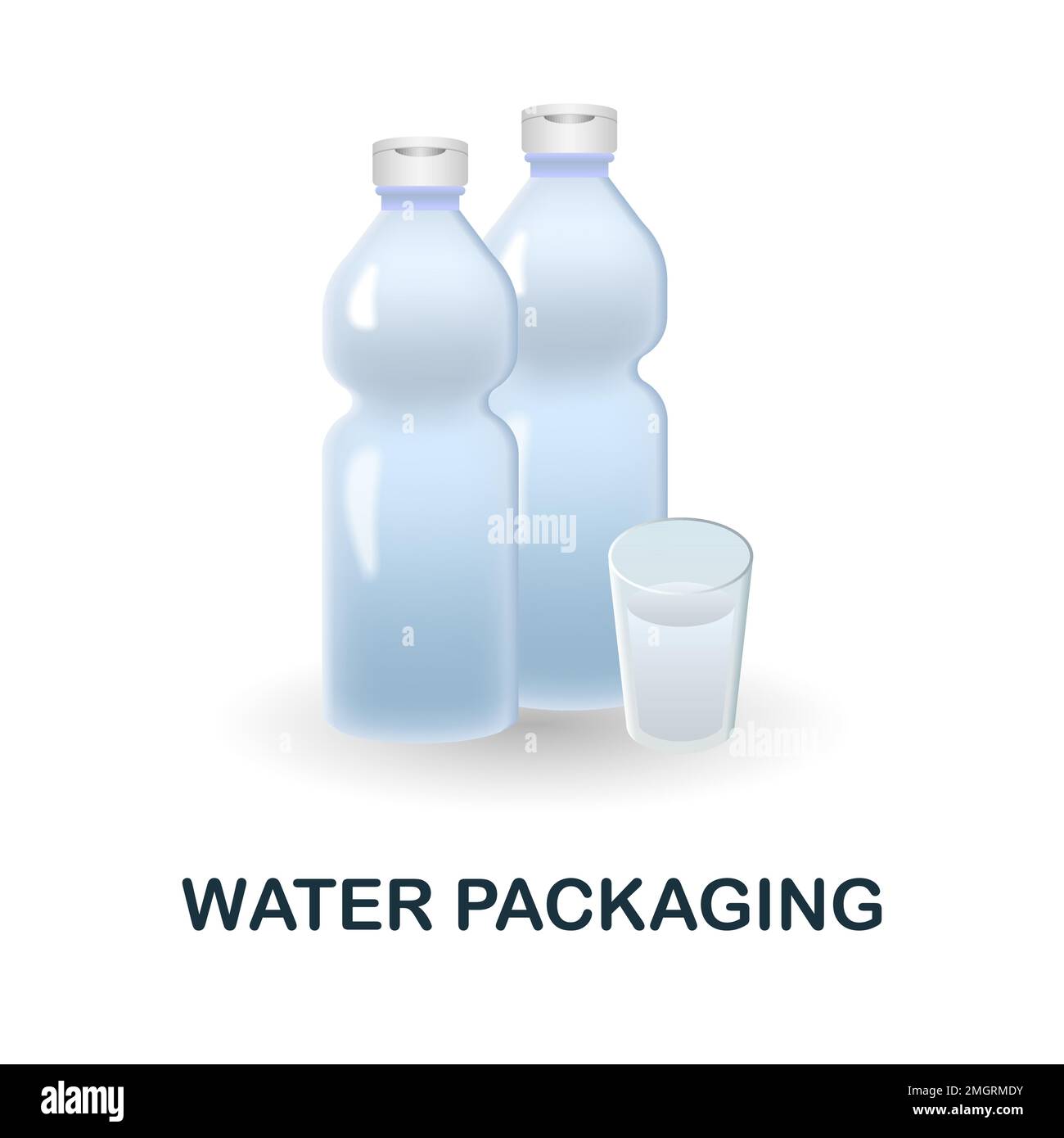 Water Packaging icon. 3d illustration from food market collection ...