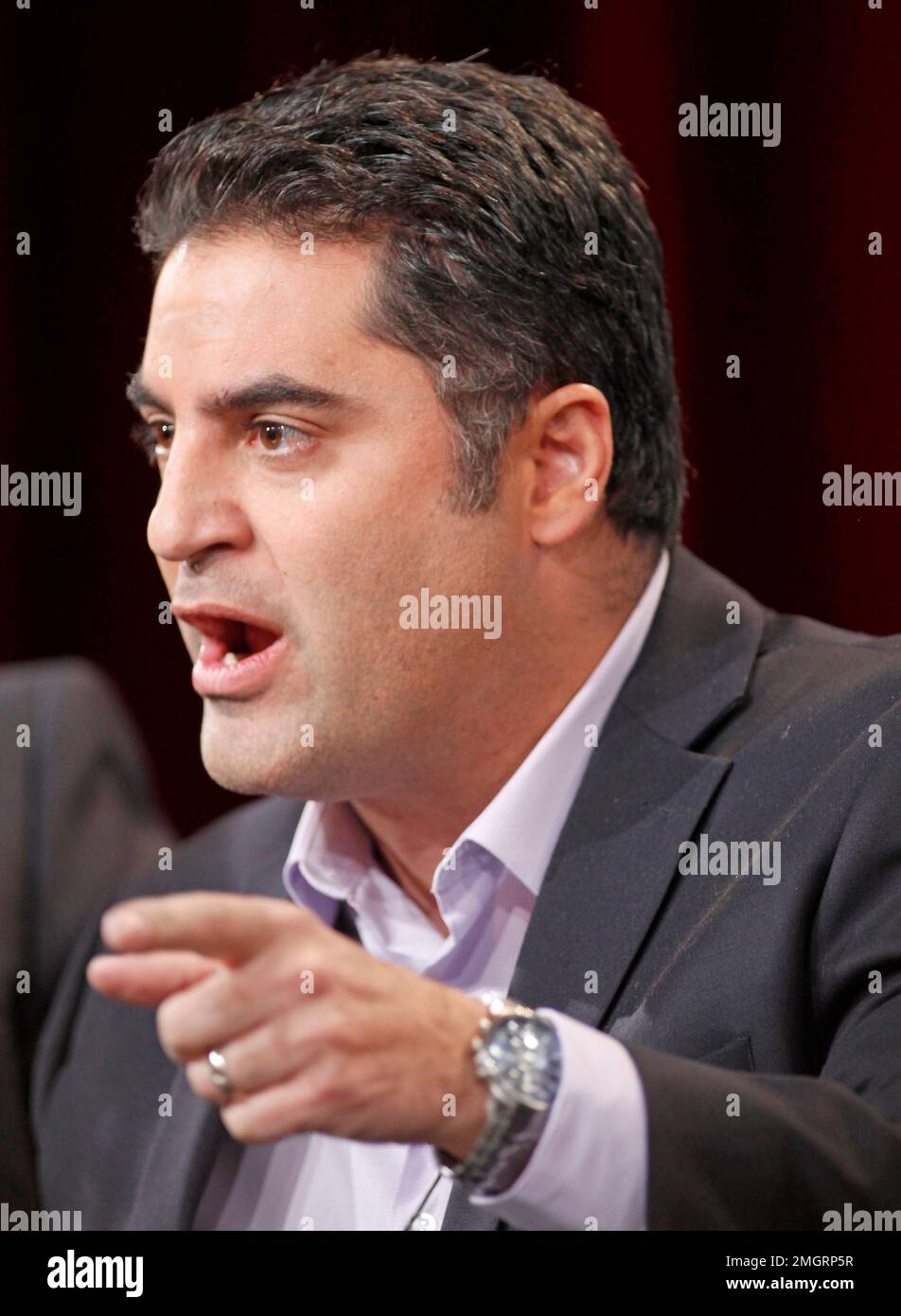 FILE - This Jan. 13, 2012 file photo shows Cenk Uygur, host of the ...