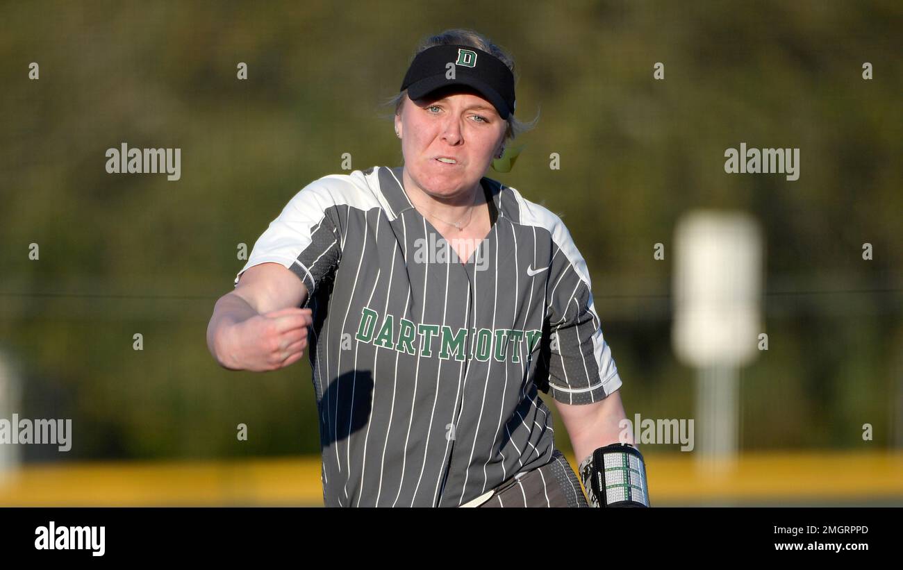 Dartmouth pitcher Heather Turner throws to home plate during an NCAA ...
