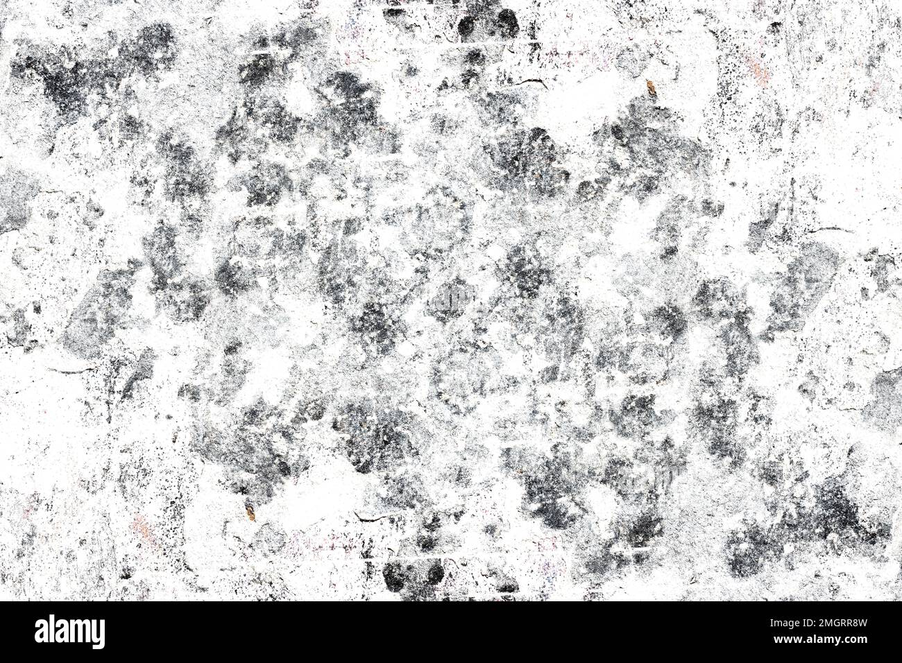 Dust and scratches on damaged concrete plaster wall with heavy grunge ...