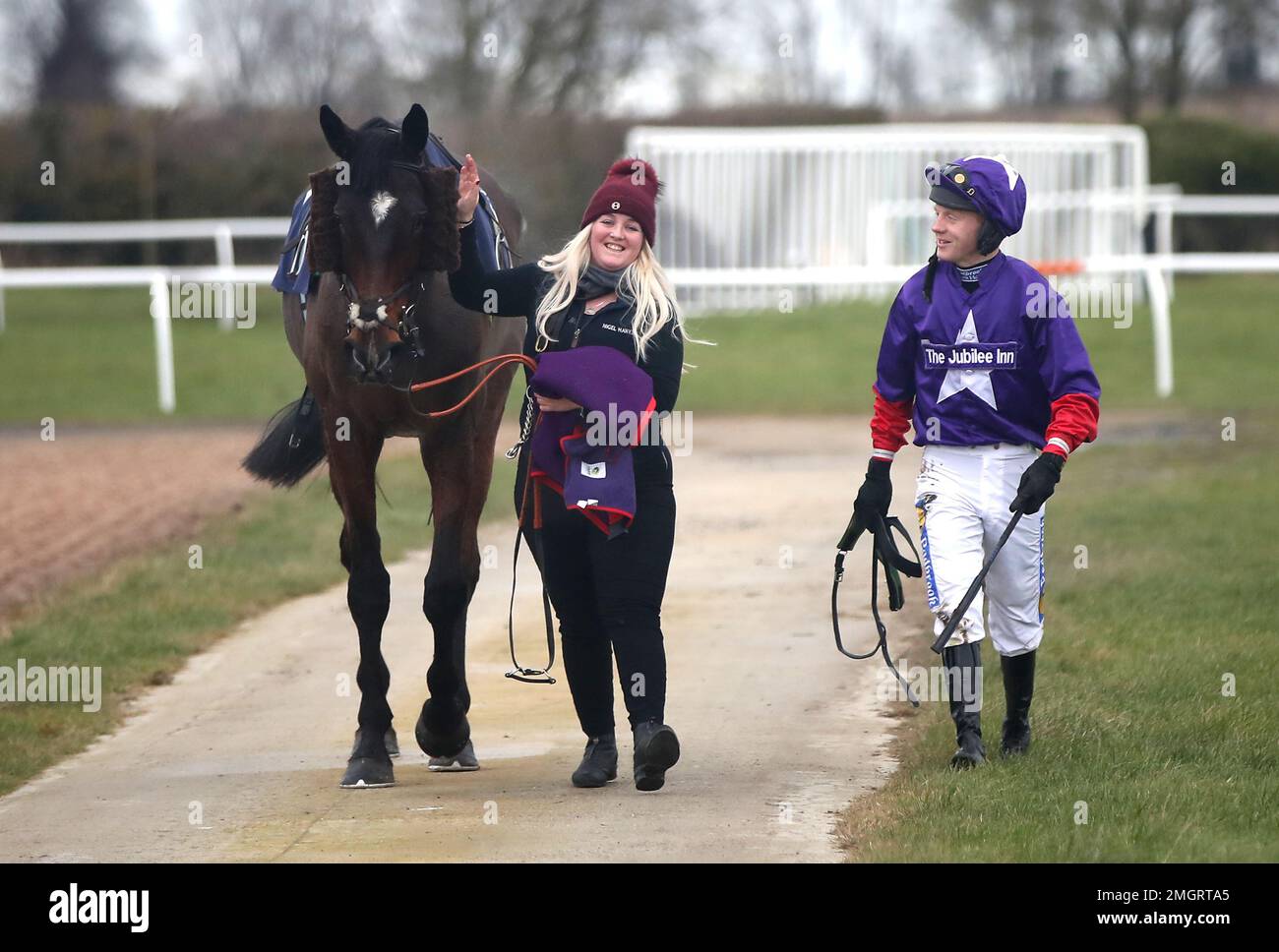 Southwell racecourse fall hi-res stock photography and images - Alamy
