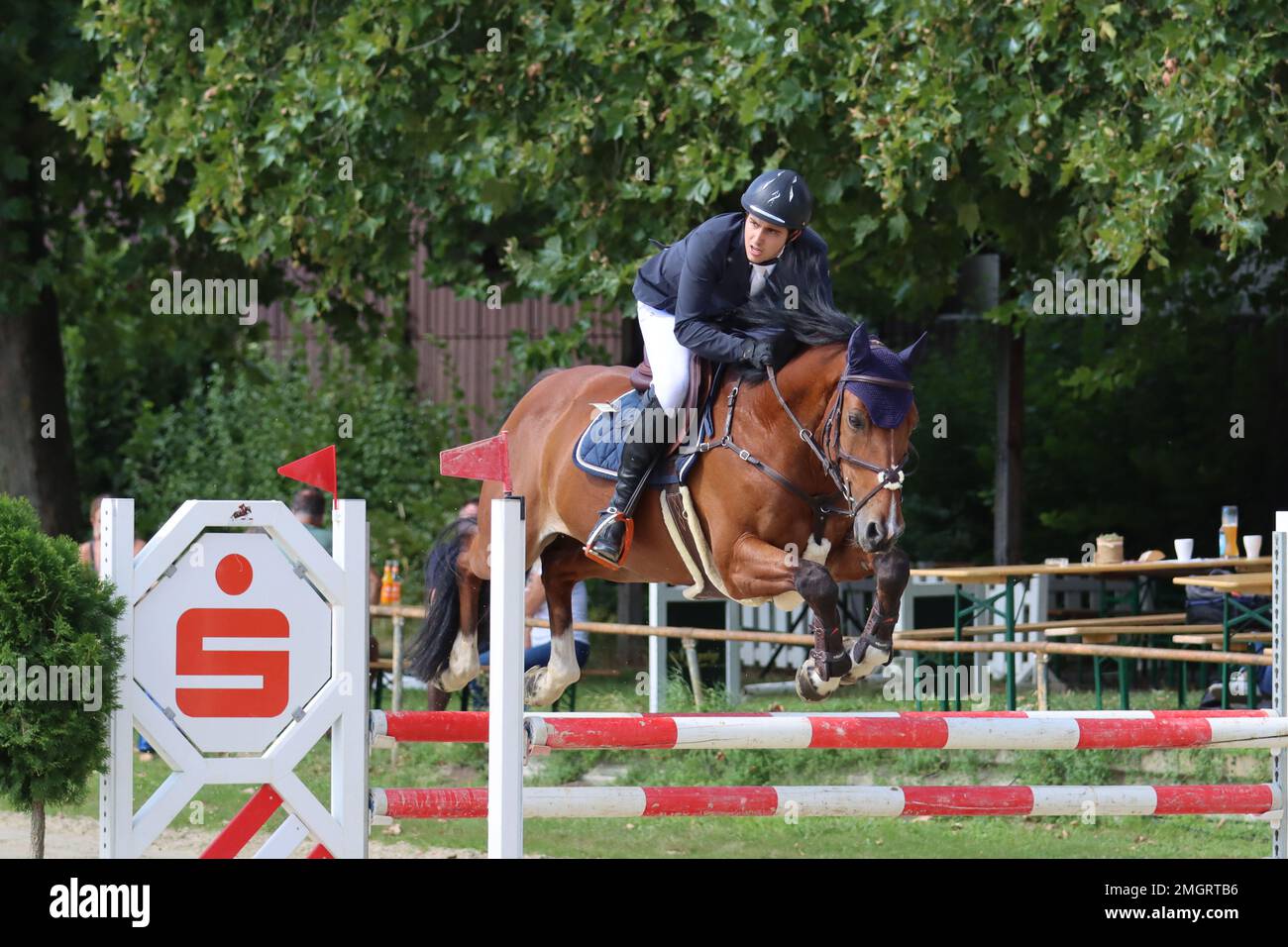 official show jumping tournaments in germany Stock Photo - Alamy