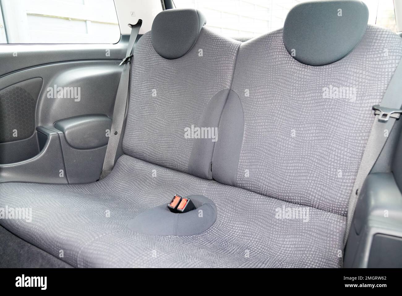 Comfortable car interior seats back in small city vehicle Stock Photo ...