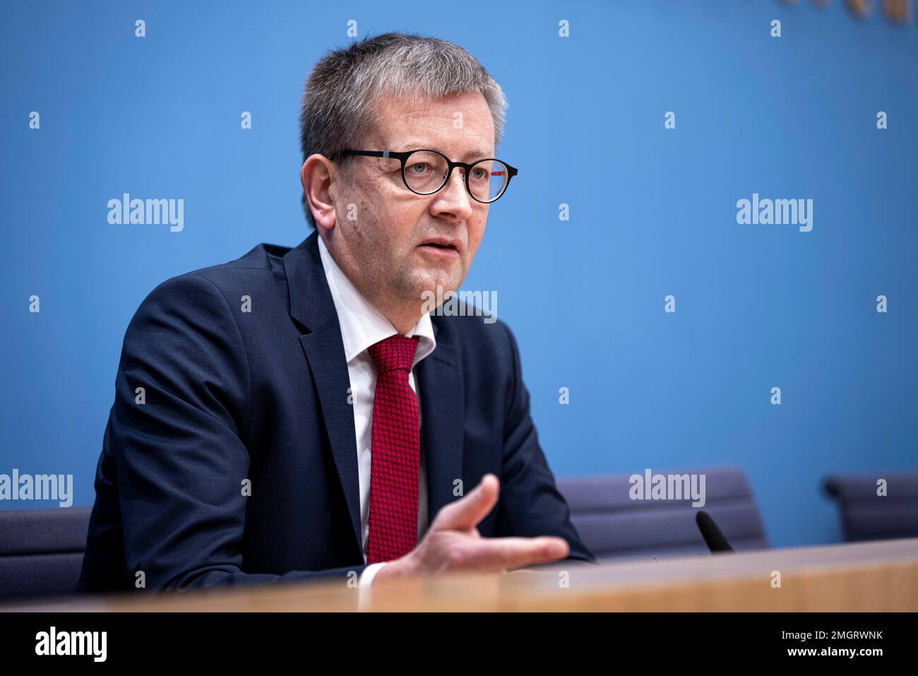 Berlin, Deutschland. 26th Jan, 2023. Press conference by Burkhard ...