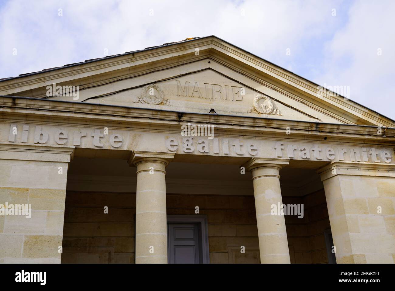 french text liberte egalite fraternite mairie means liberty equality ...