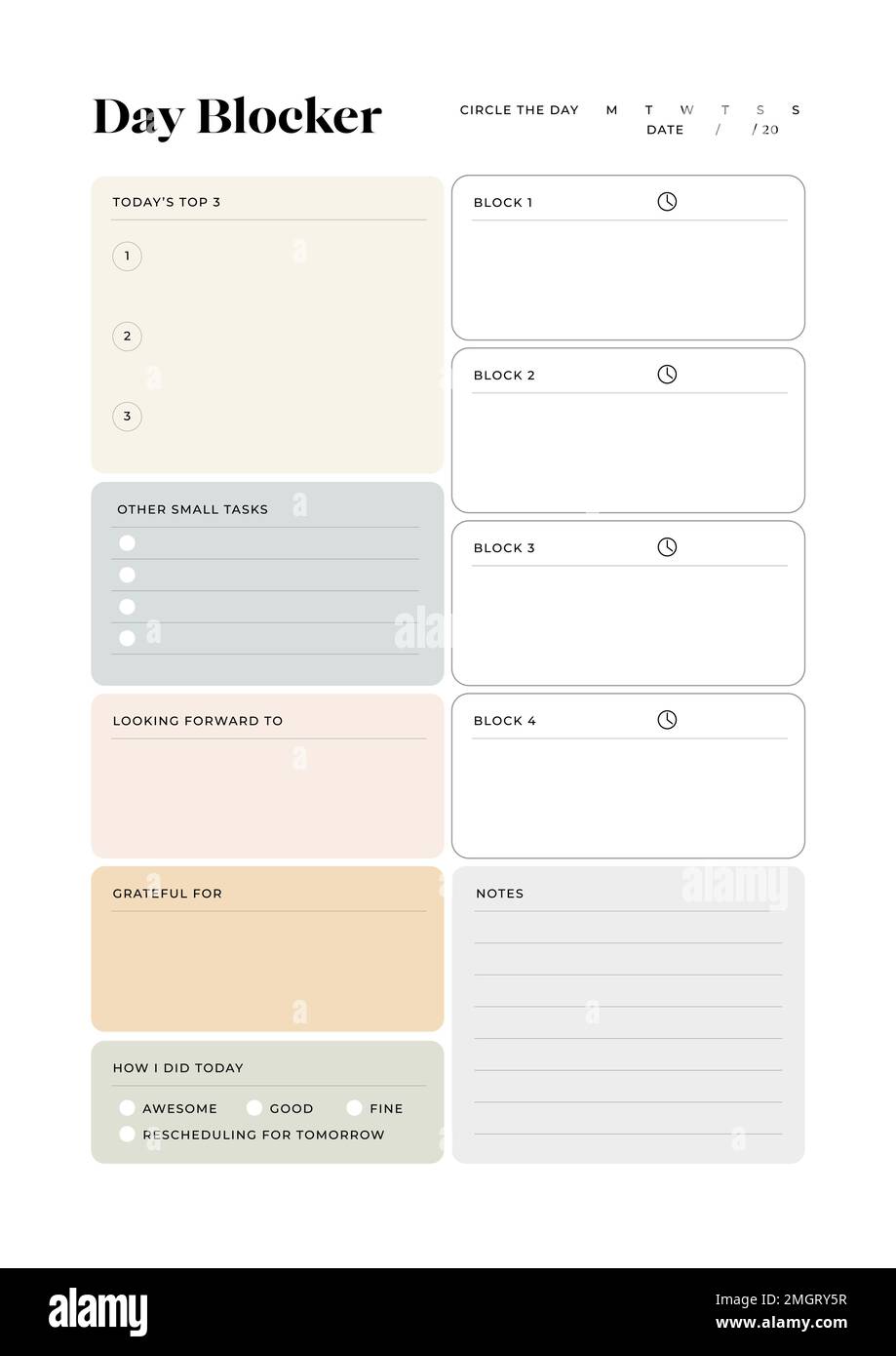 Time Blocking Planner, Time Boxing, Time Management, Printable Planner ...