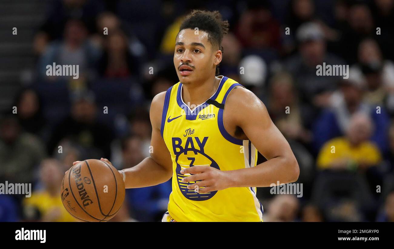 Golden State Warriors guard Jordan Poole (3) against the Washington ...