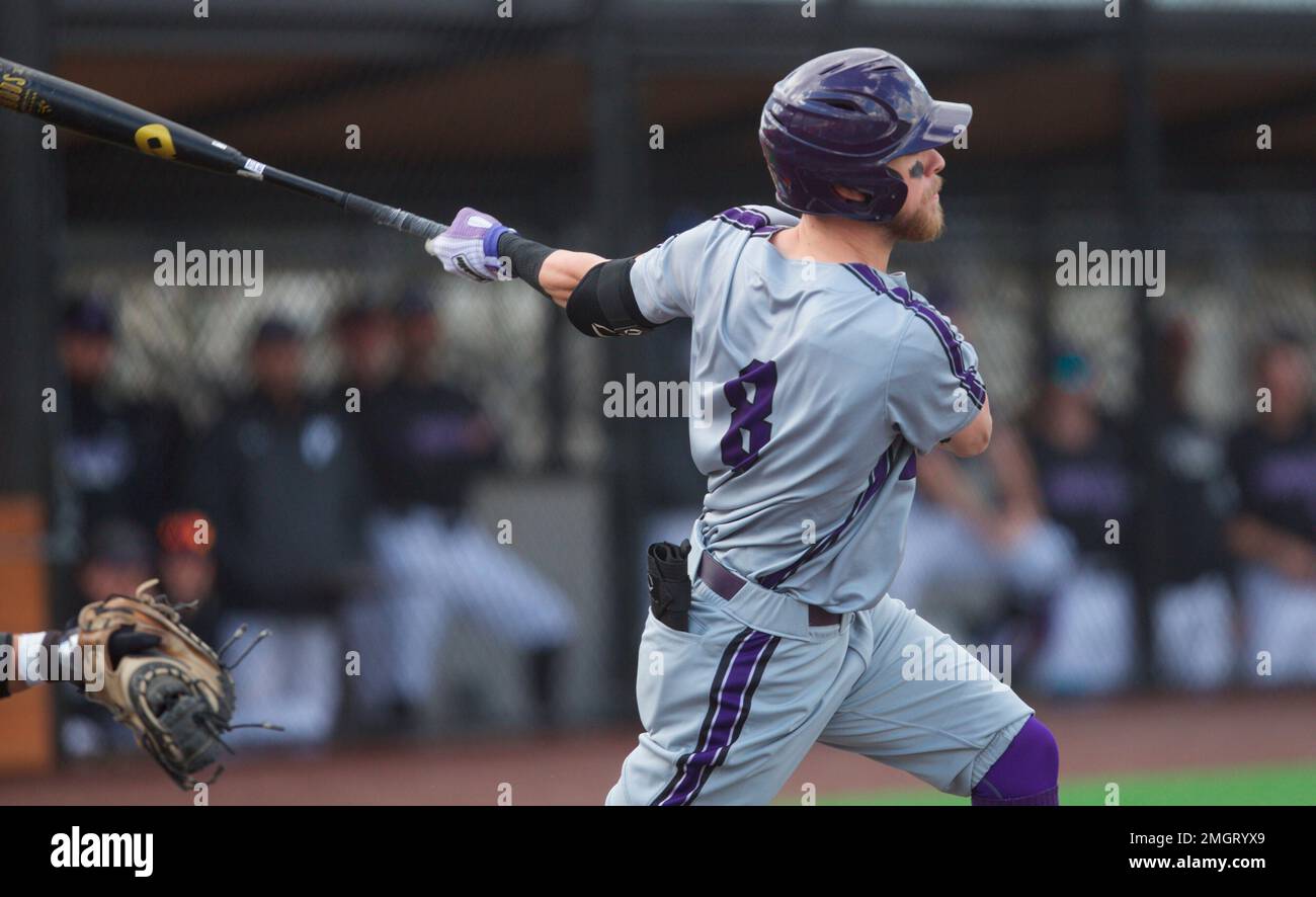Stephen F Austin infielder Sean Moore during an NCAA baseball game on ...