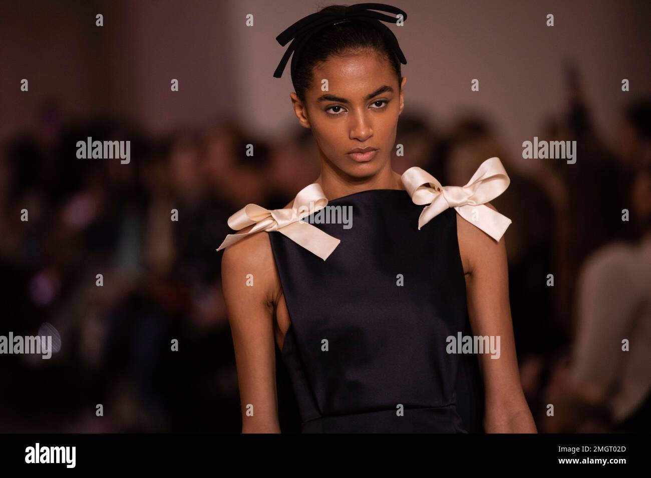 A model wears a creation for the Giambattista Valli fashion collection ...