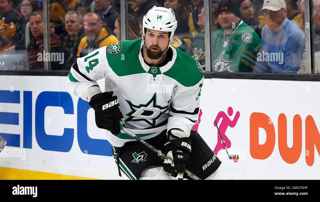 Dallas Stars' Jamie Benn plays against the Boston Bruins during an NHL ...
