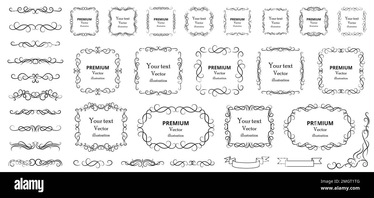 Decorative scrolls Cut Out Stock Images & Pictures - Alamy