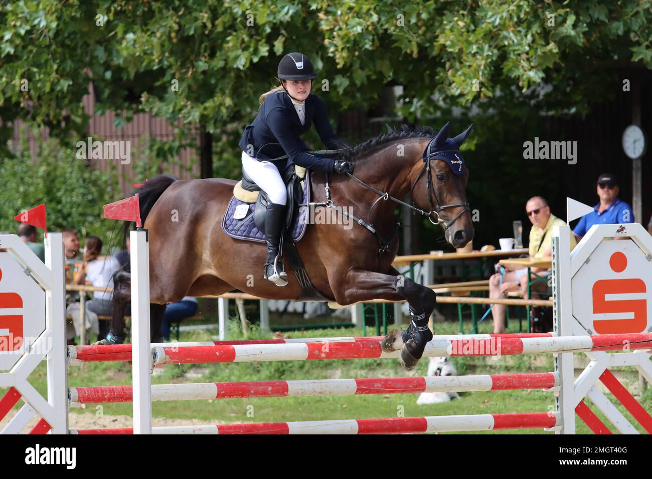 official show jumping tournaments in germany Stock Photo - Alamy