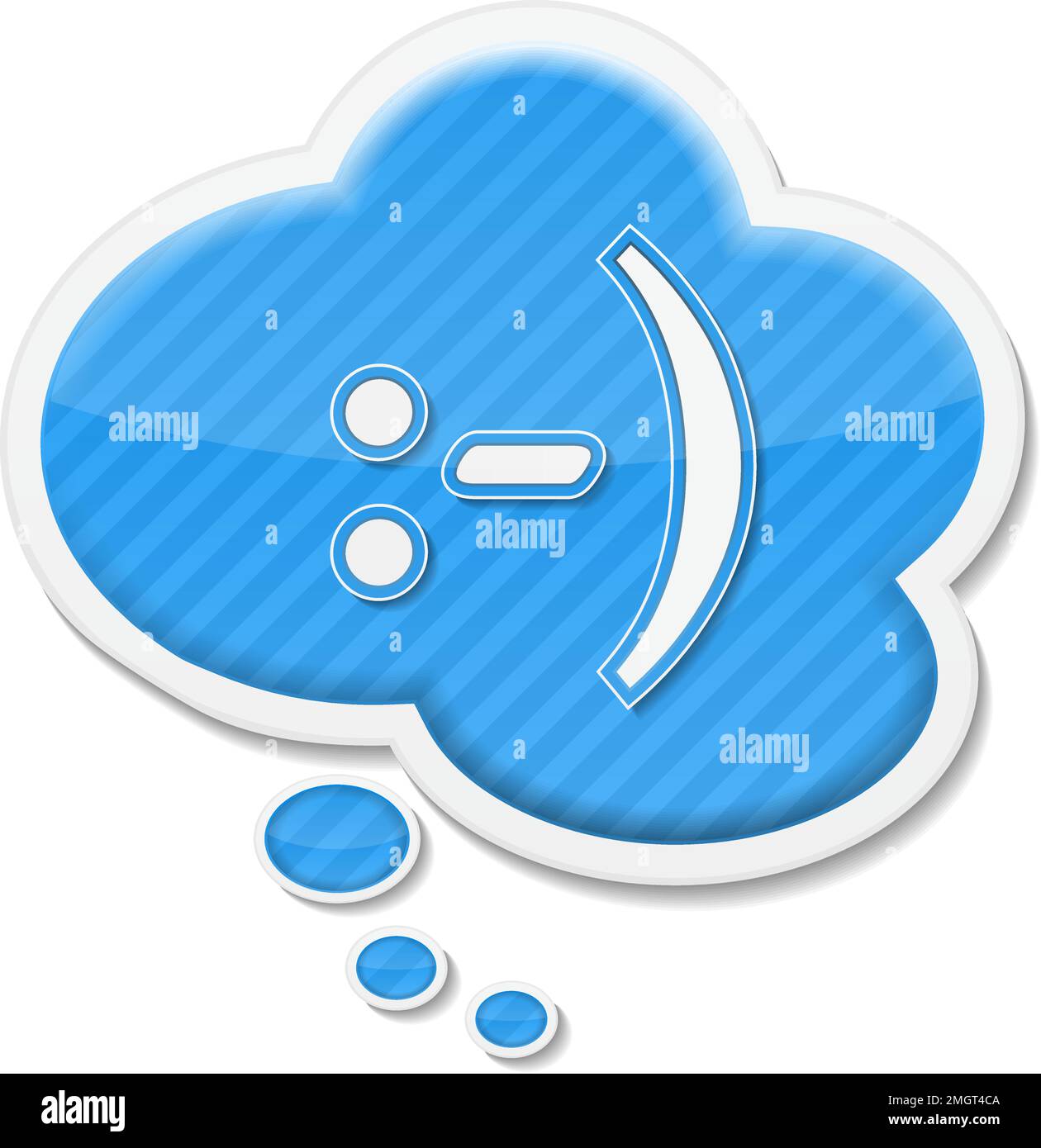 Speech bubble with abstract text smile, vector eps10 illustration Stock ...
