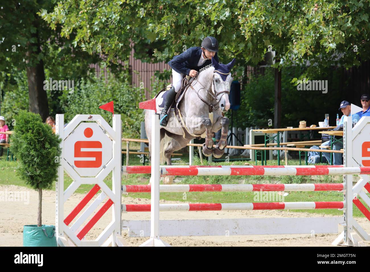 official show jumping tournaments in germany Stock Photo - Alamy