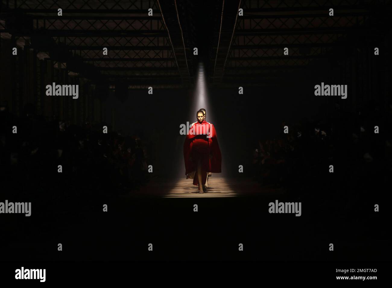 Model Kaia Gerber wears a creation for the Givenchy fashion collection ...