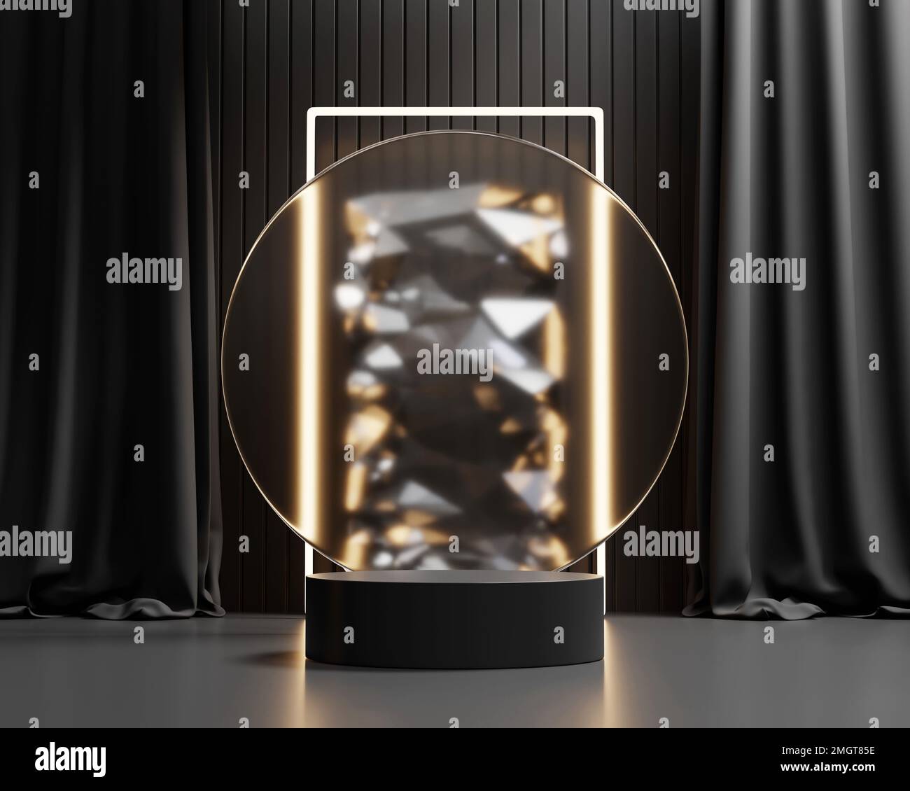 Abstract still life elegance podium platform product showcase with ...