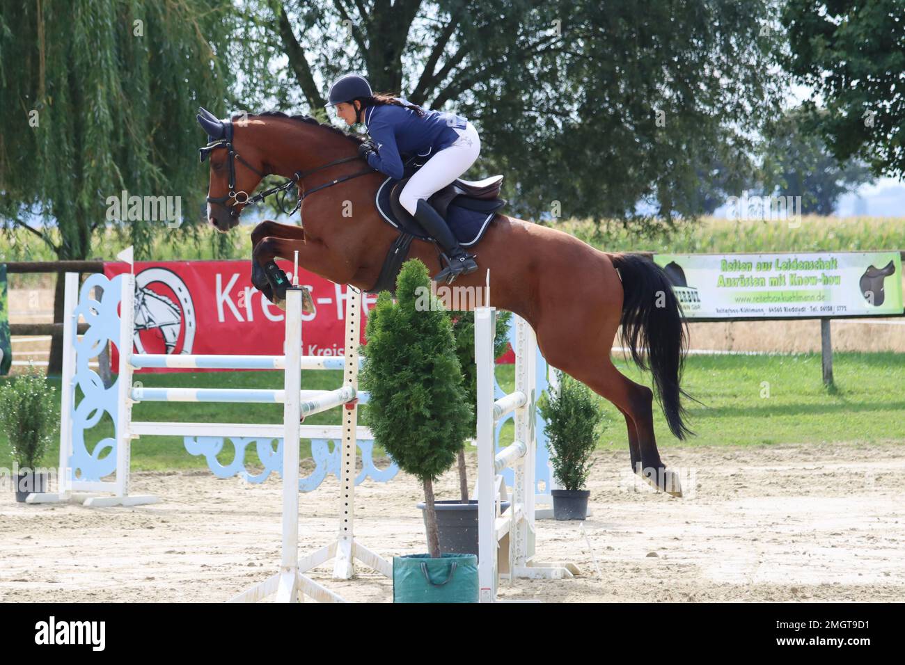 official show jumping tournaments in germany Stock Photo - Alamy