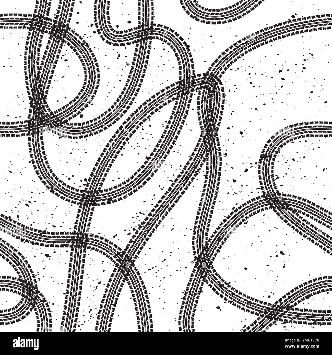 Tire track seamless wallpaper Stock Vector Image & Art - Alamy