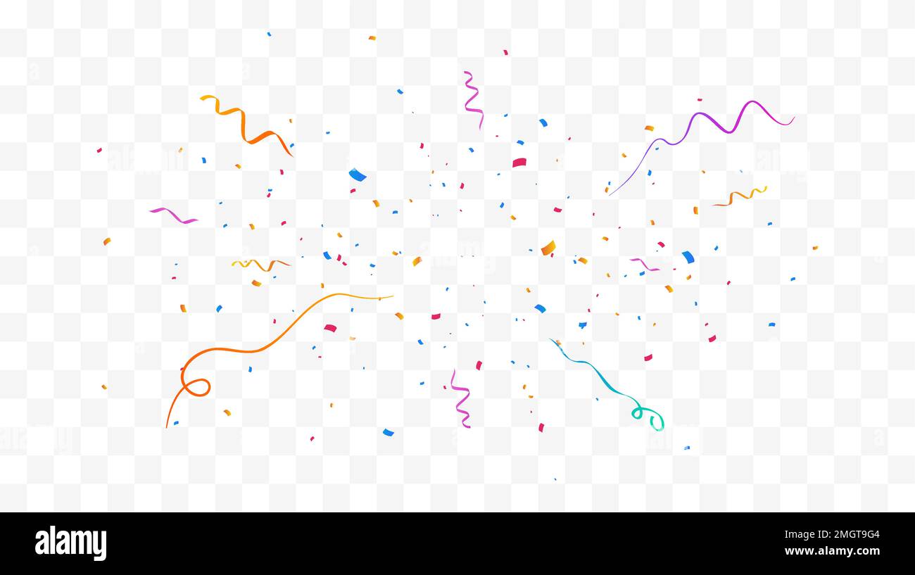 Confetti Background. Festive Backdrop. Party Design With Colorful ...