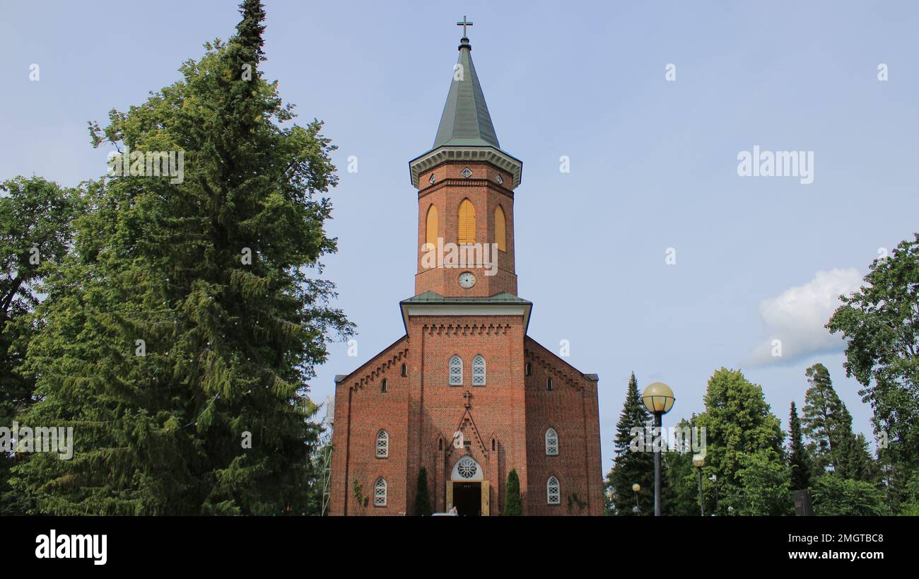 Hattulan uusi kirkko, E. B. Lohrmann 1857, Hattula Stock Photo - Alamy