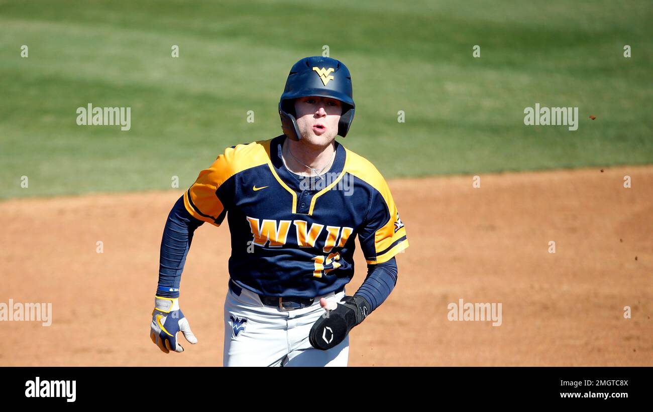 Kevin Brophy runs to third base during a West Virginia at William ...