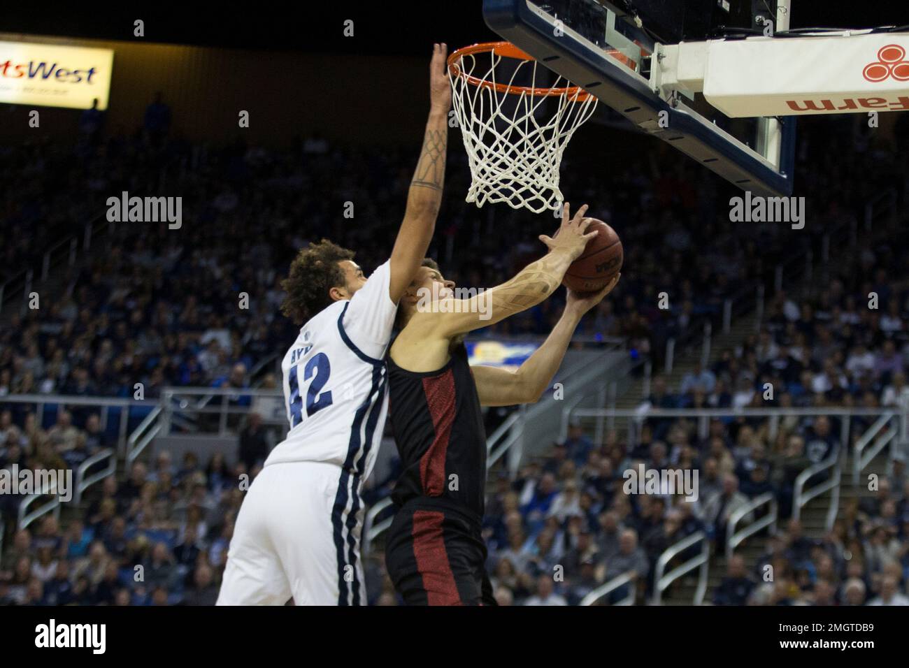 San Diego State forward Yanni Wetzell (5) is fouled as he shoots by ...
