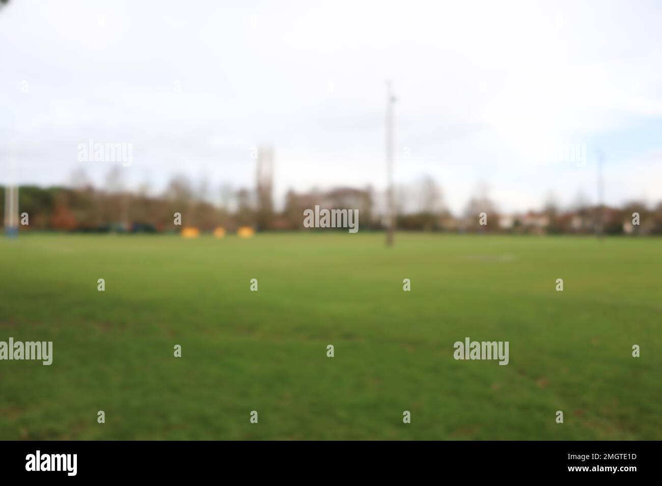 Blurred focus football green stadium empty blurry background Stock ...