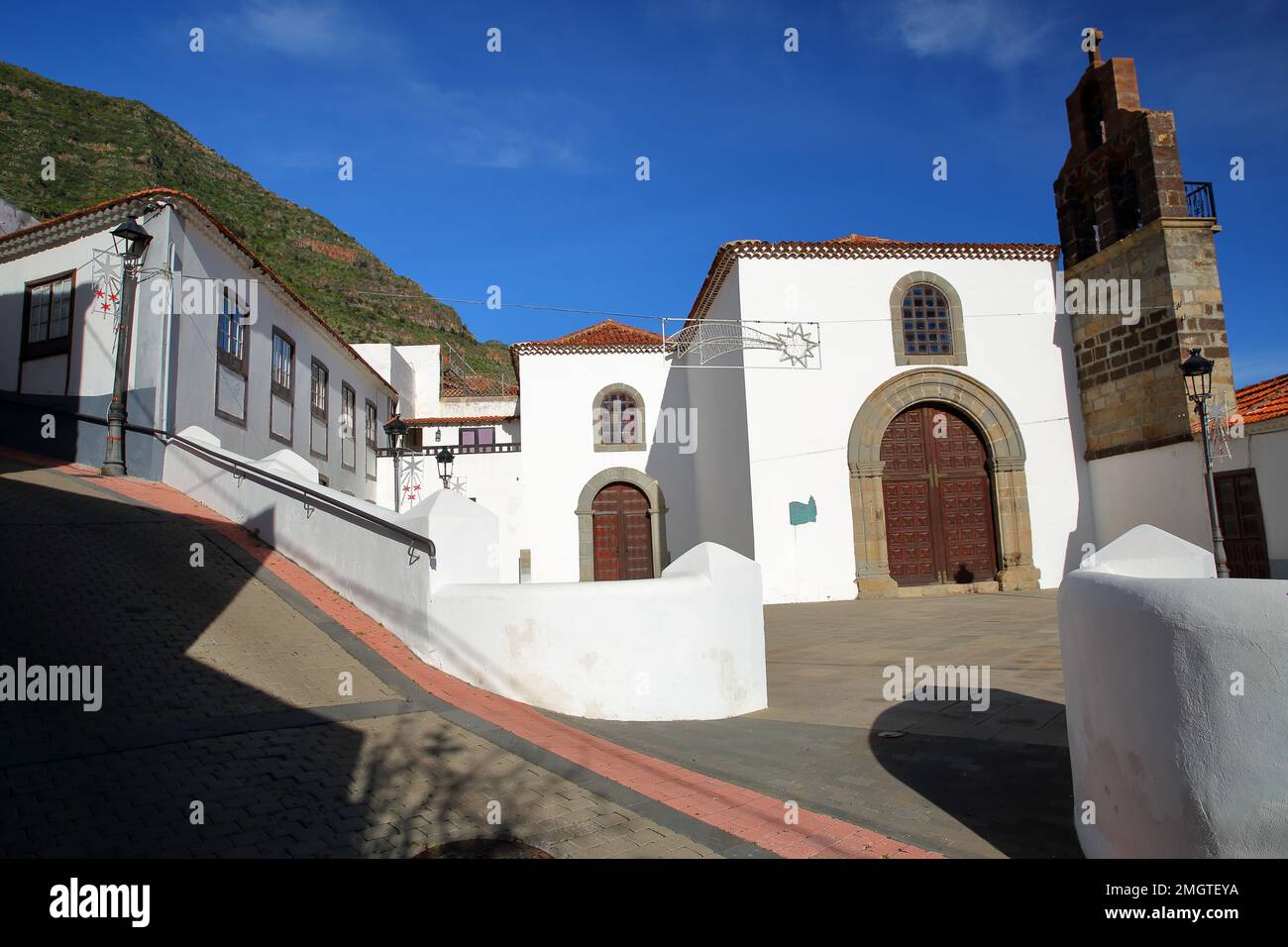 The monastic church of the Dominican monastery (El Convento de Santo Domingo) in Hermigua, La ...
