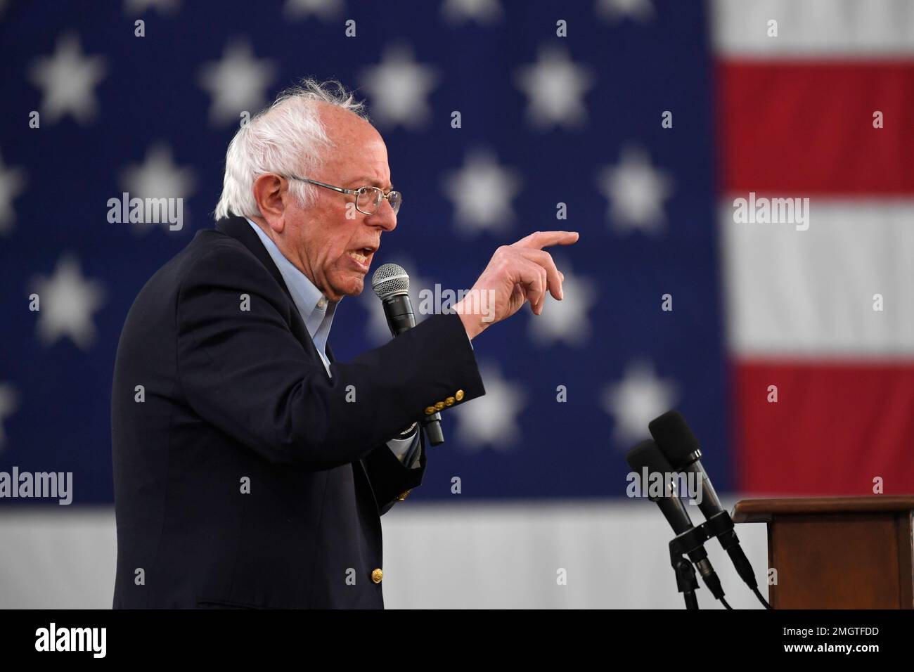 Democratic presidential candidate Sen. Bernie Sanders, I-Vt., speaks ...