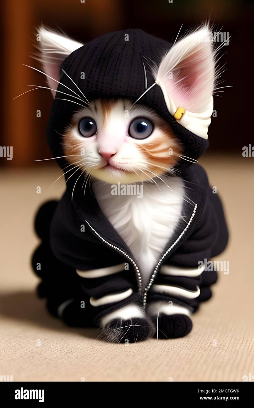 Cat wearing a jacket hi-res stock photography and images - Alamy