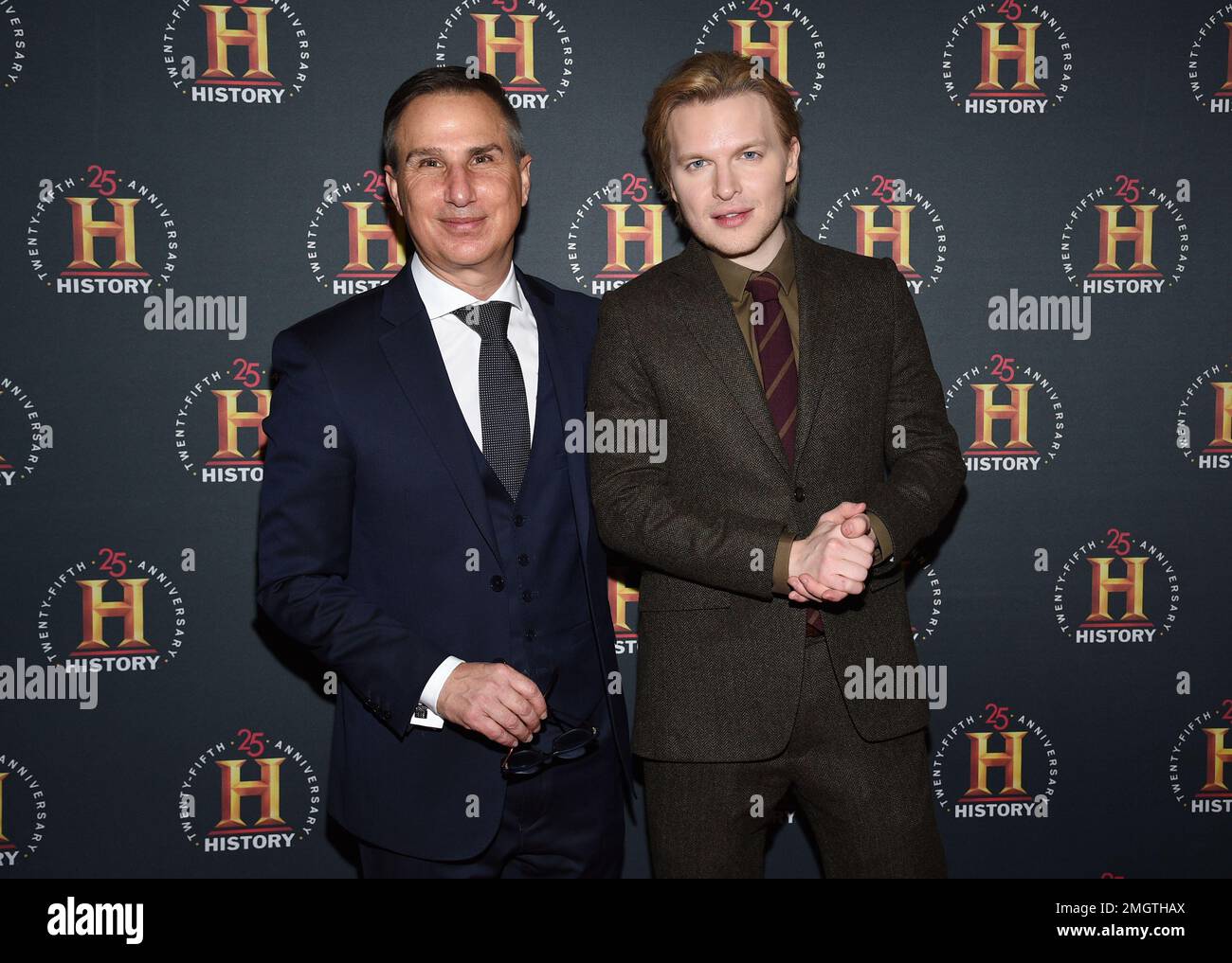 A+E Networks Group president Paul Buccieri, left, and journalist Ronan ...