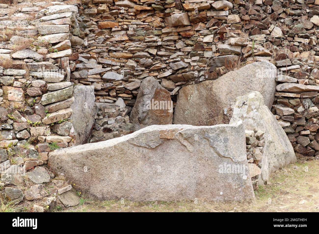 Cairn de Barnenez is a Neolithic stone mound near Plouezoc'h in ...