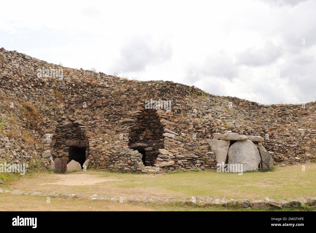 Cairn de Barnenez is a Neolithic stone mound near Plouezoc'h in ...