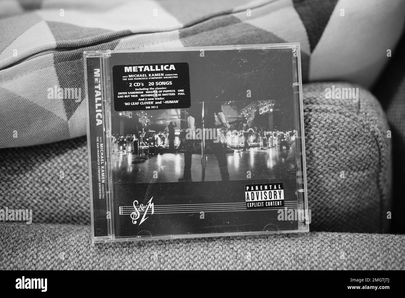 Metallica album Black and White Stock Photos & Images - Alamy