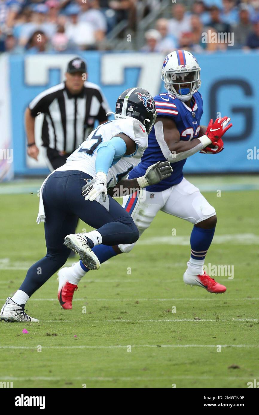Buffalo Bills running back T.J. Yeldon #22 during an NFL football game ...