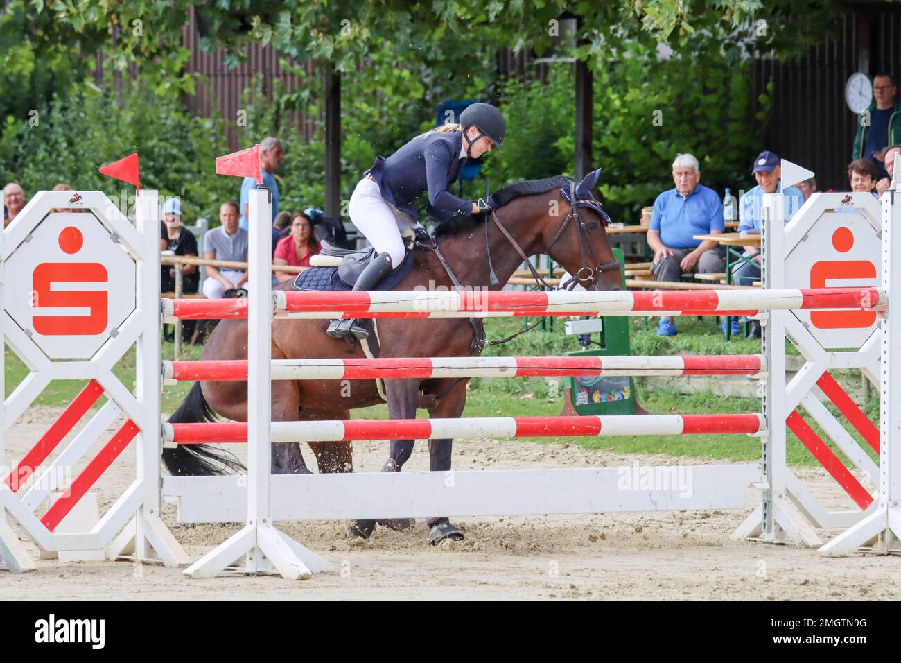 official show jumping tournaments in germany Stock Photo - Alamy