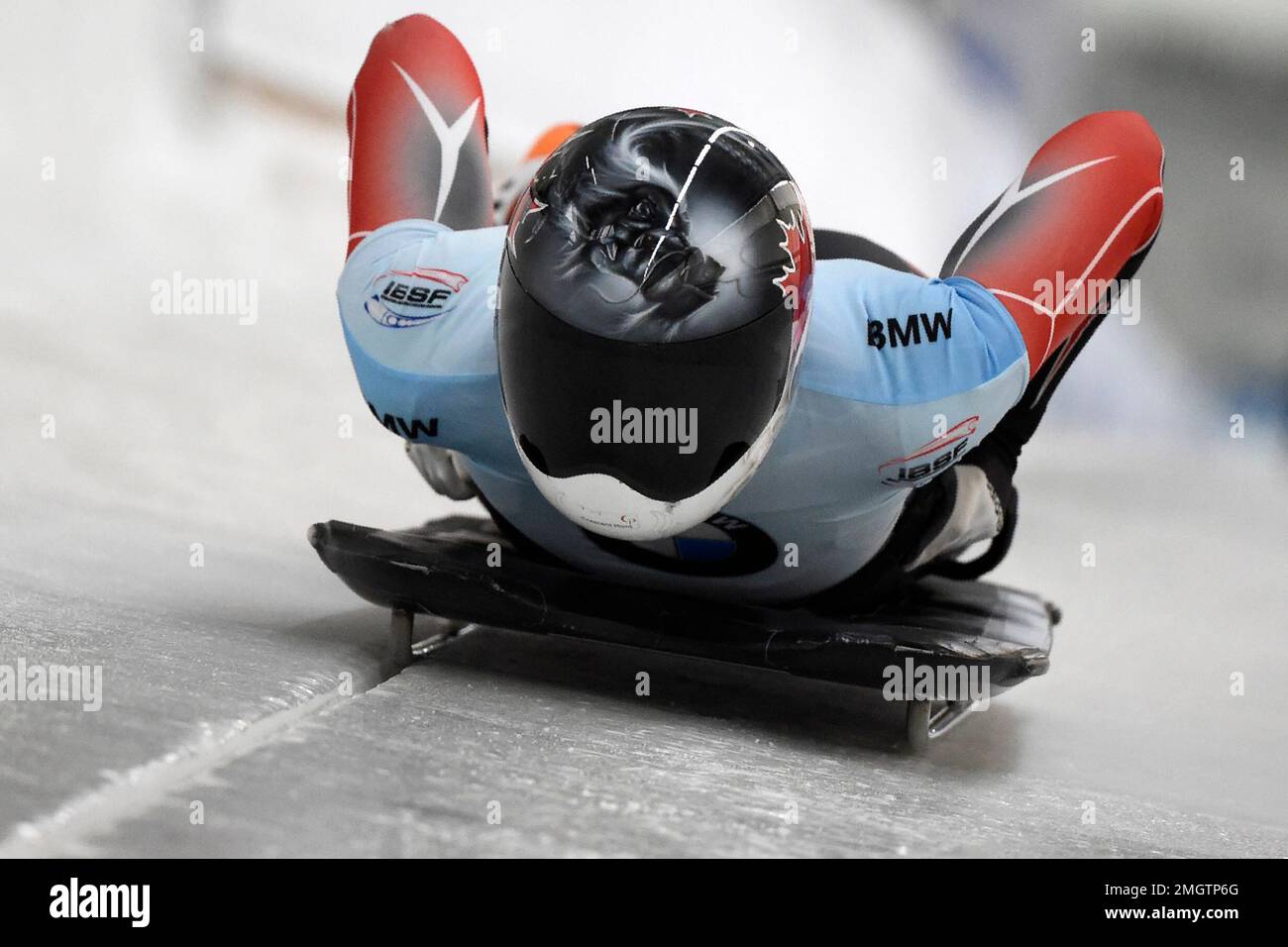 Jane Channell of Canada starts during the women's Skeleton competition ...