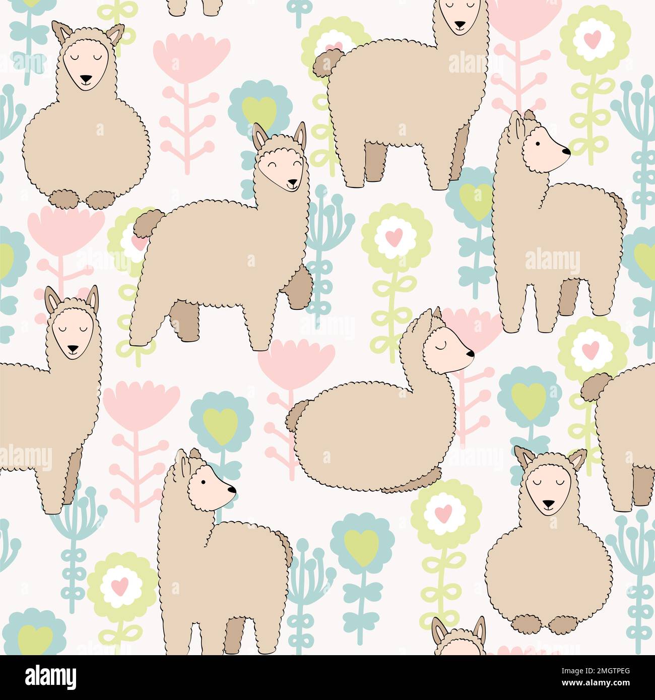 Llama floral hi-res stock photography and images - Alamy