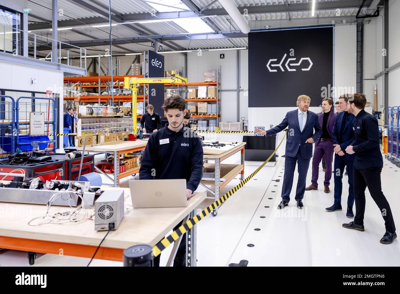 HELMOND - King Willem-Alexander is given a guided tour during the ...