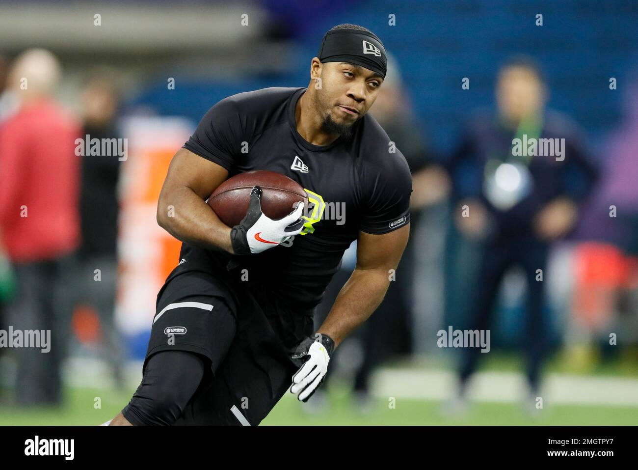 Mississippi running back Scottie Phillips runs a drill at the NFL ...